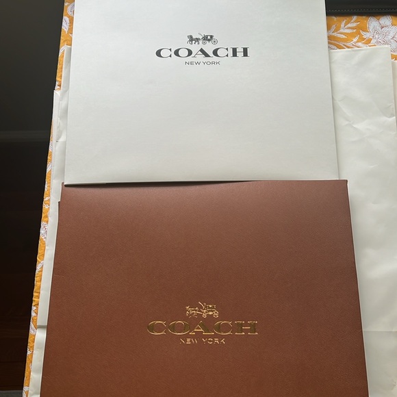 Other | 2 Sets Of Coach Big Gift Boxes And Gift Bags | Poshmark